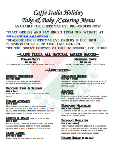 Welcome to Caffe Italia