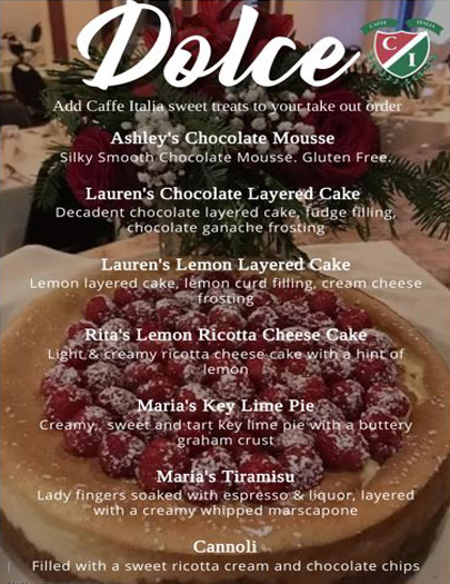 Welcome to Caffe Italia